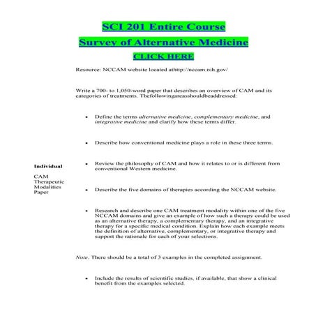 Sci 201 entire course | DOCX