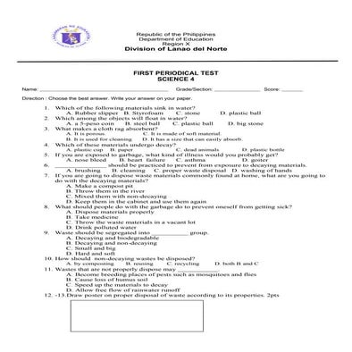 Sci 4 1st app with tos | PDF