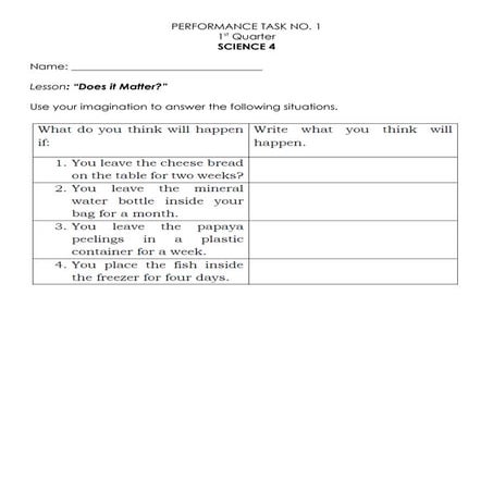 SCI4_PTASK1_Q1.docx matatag curriculum garde 4 | DOCX