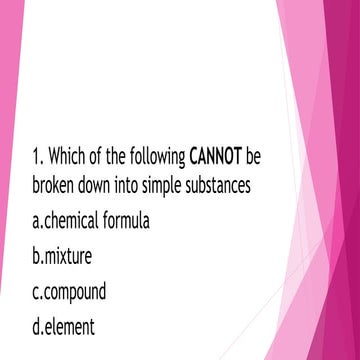 Elements compounds and mixtures mcq chapter 3 | DOCX