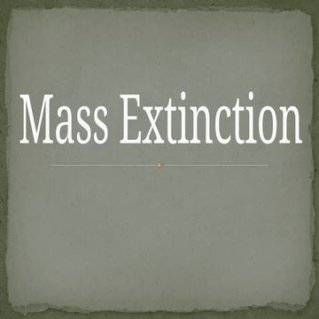 SCIENCE9-Mass Extinction,TYPES OF MASS EXTINCTION.pptx