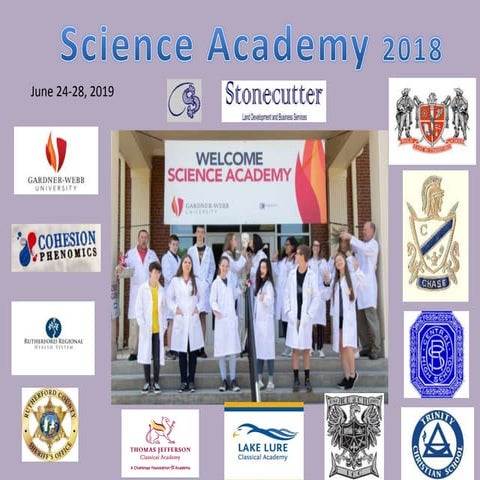 Science Academy 2019 (Stonecutter and Gardner-Webb U.) | PPTX