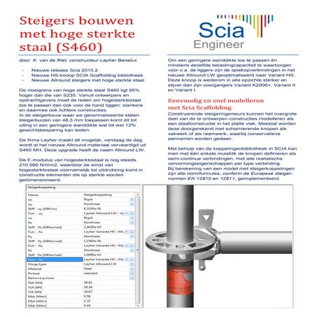 Scia Engineer en Layher steigers | PDF