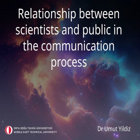 Relationship between scientists and public | PPTX