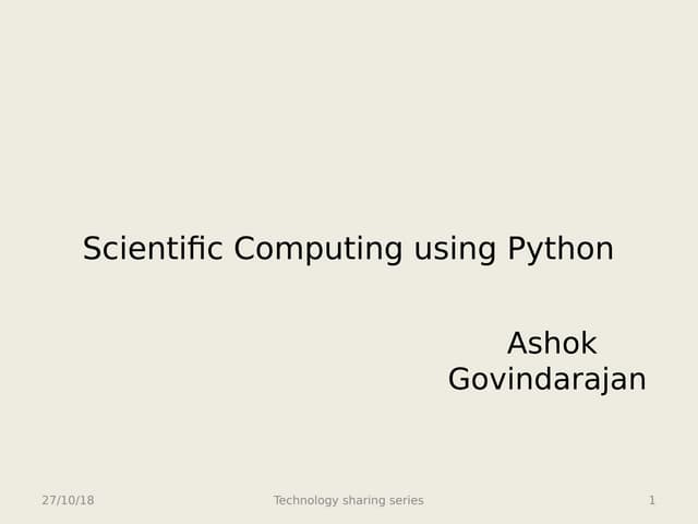Sci Computing Using Python Pdf Programming Languages Computing 8896