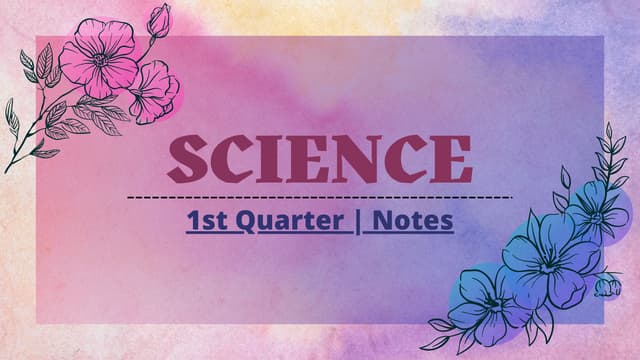 Grade 10 Science Quarter 1 Module 1 | PPTX