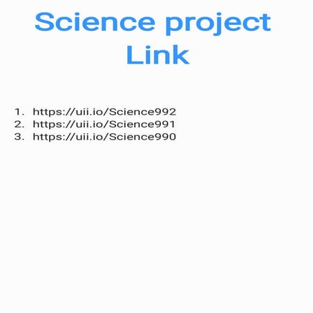 Science project | PDF