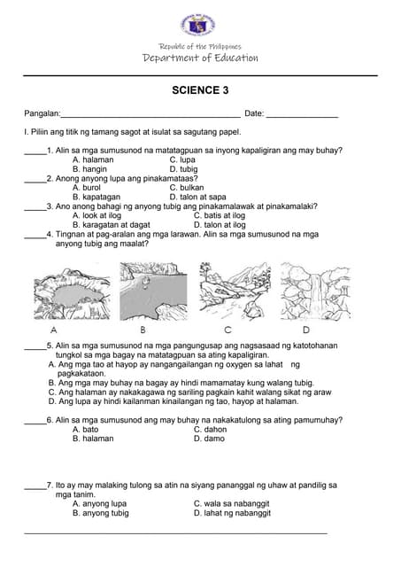 Q4W1 Scie3 - Mga Bagay sa Ating Kapaligaran | PPTX