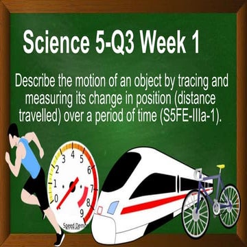 SCIECE FOR GRADE 5 FINDING SPEED DISTANCE AND TIME | PPTX | Track and ...
