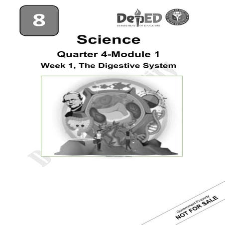 SCIENCE-8-QUARTER-4-MODULE-1. patways of food in digestive systempdf | PDF