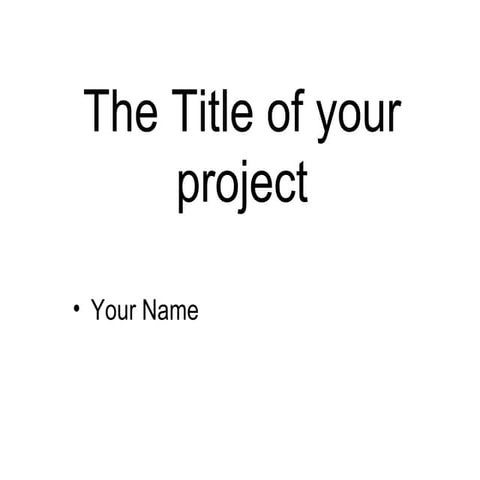 Science project-experiment-template simple | PPT