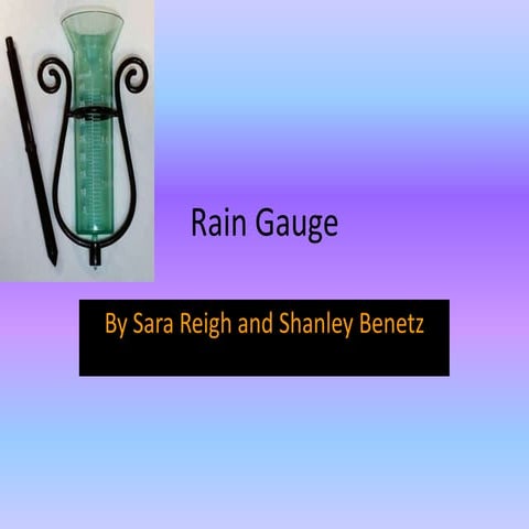Rain Gauge- Period 5 | PPT
