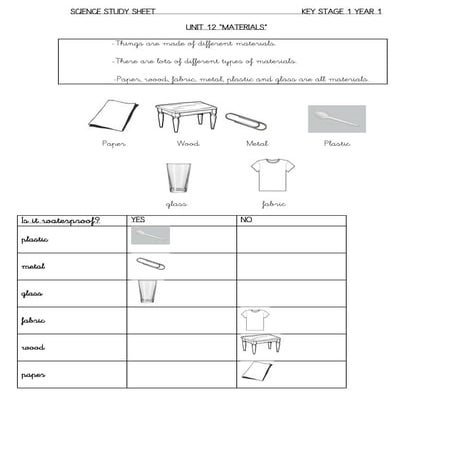 Science study-sheet-12 | PDF