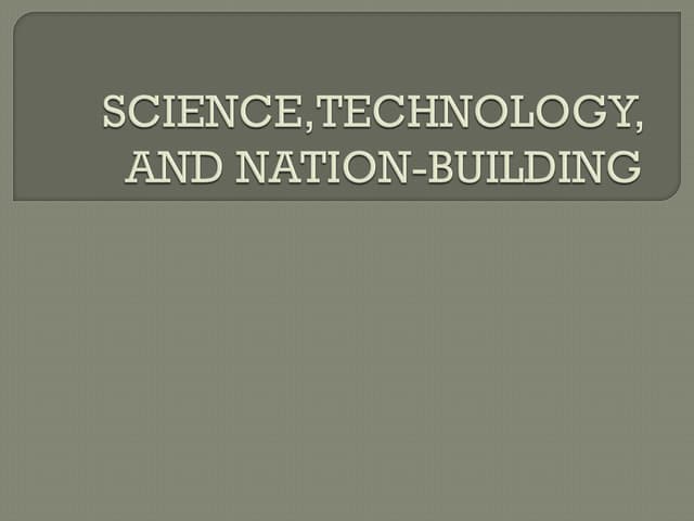 Philippine Science and Technology Agenda | PPTX