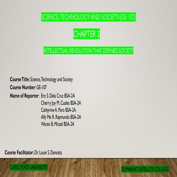 Science, technology and society lesson 1 | PPTX