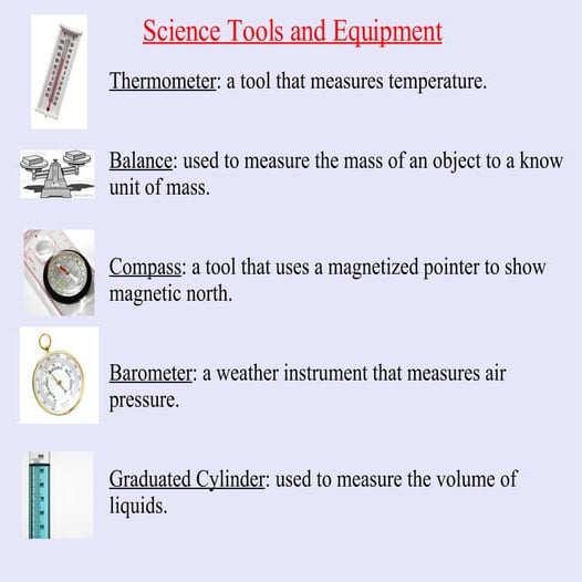 Tools Used For Measurement