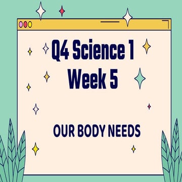 Science 1 Our Body Needs week 5.pptx