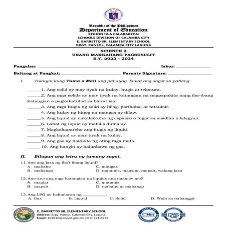 Lesson Plan in Science 3 Q1 Week 6 day 1-5 | DOCX