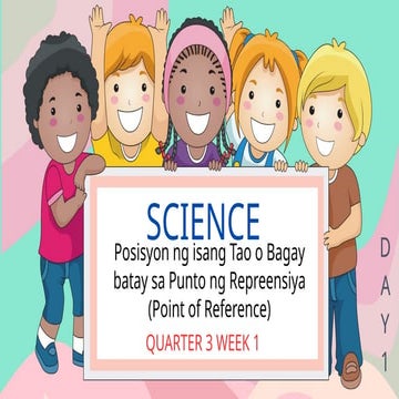 Science 3 Aralin 1.2 Nailalarawan ang Posisyon ng Tao Mula sa Reference ...