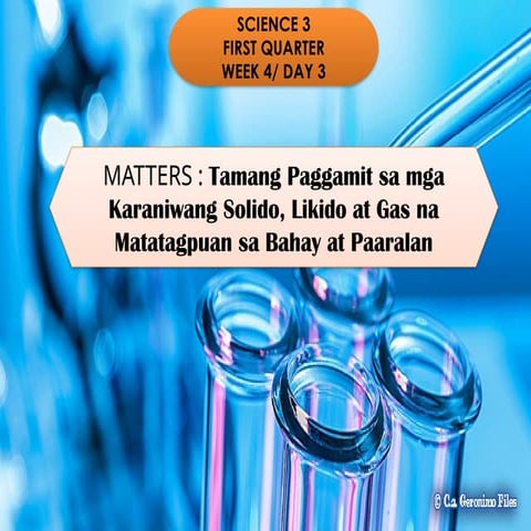 SCIENCE- SUMMATIVE TEST 4 FOR GRADE 3 LEARNERS IN DEPED | PPTX