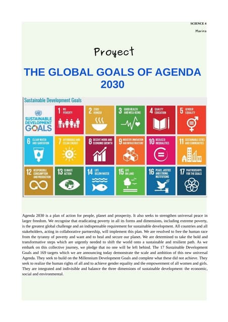 GEO Activities: 17 SUSTAINABLE DEVELOPMENT GOALS | PDF | Debated ...