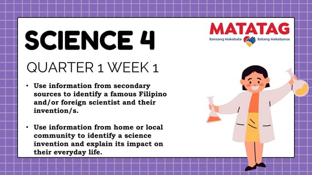 SCIENCE GRADE 3 MATATAG QUARTER 2 WEEK 4 | DOCX