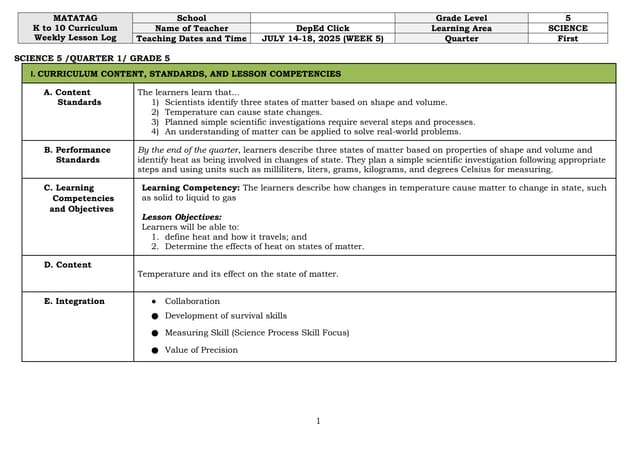 Q1_LE_Science 5_Lesson 1_Week 1.docx grade 5 | DOCX