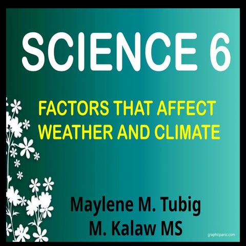 SCIENCE 6 PPT Q4 W3 Day 3 - Factors That Affect Weather And Climate.pptx