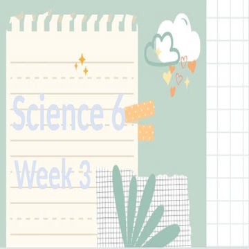 science 6 week 3 quarter 4 what to do be | PPT