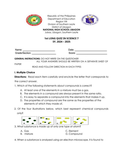 SCIENCE7: Elements and Compounds | PPT