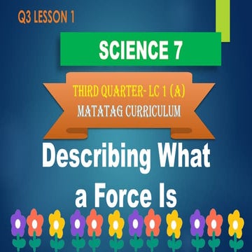 SCIENCE 7 Quarter 3 lesson matatag curriculum | PPTX