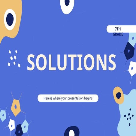 Solution, Solute and Solvent Grade 7 | PPTX