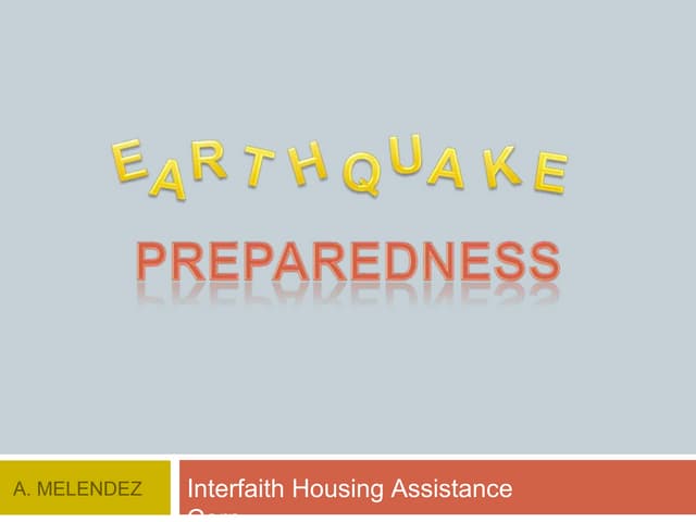 Earthquake Preparedness Infographic | PPTX