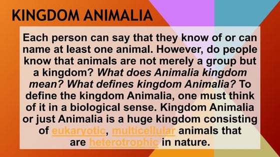 Animal Kingdom | PPT