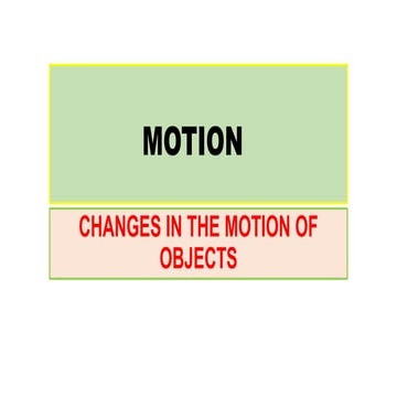 Science 8 MOTION power point presentation | PPTX