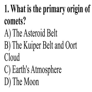 science8 quiz comets for old melcs .pptx