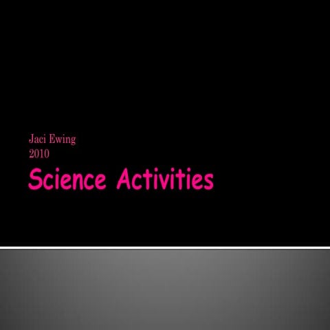 Science activities | PDF