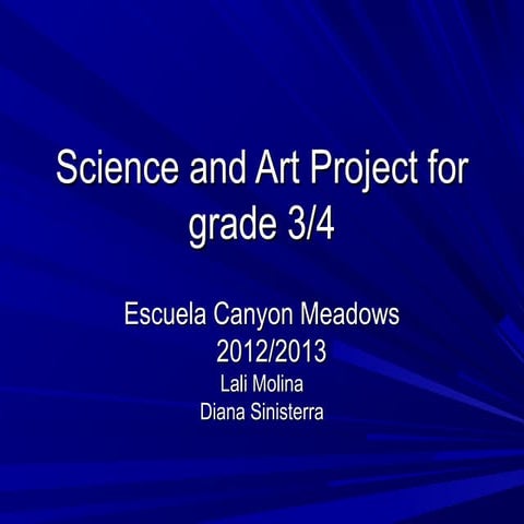 Science and art project for grade 3 1 | PPT