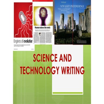 Science-and-Technilogy-Writing for Journalism | PDF