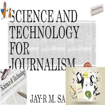 Science journalism workshop | PPTX