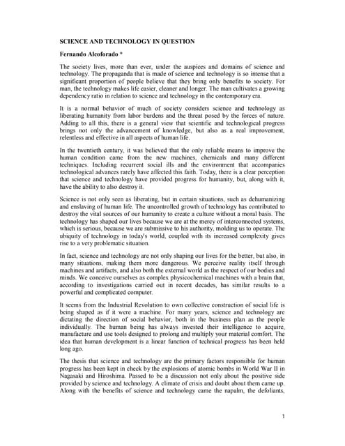 SCIENCE TECHNOLOGY AND SOCIETY MODULE 1 | PDF | Science