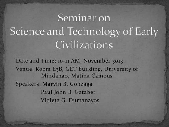 Stone age technology | PPTX