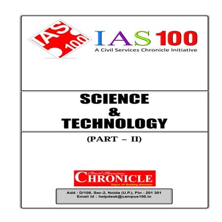 Science and technology (IAS) | PDF