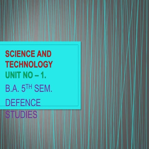 Science and technology ppt | PPT