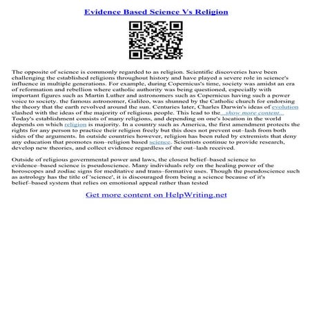 Science Argumentative Essay Topics | PDF