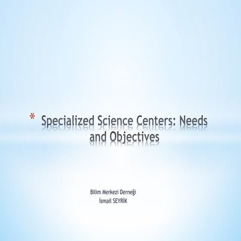 Science center role 2017 | PDF