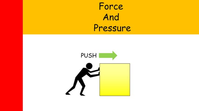 Thrust and pressure ppt | PPTX | Physics | Science
