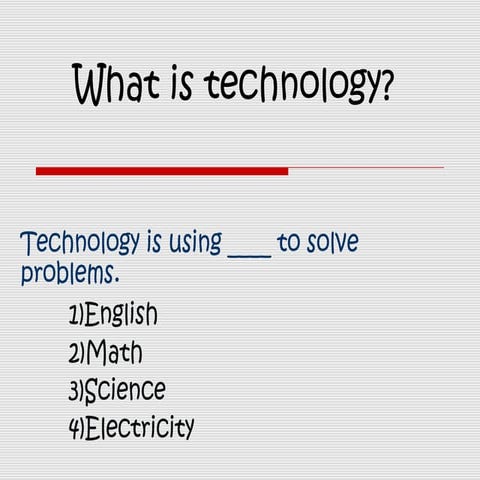 Science chapter 13: Technology | PPT