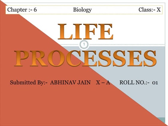 Class 10 presentation on biology chapter 1 | PPT