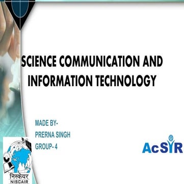 Science communication and information technology | PPTX